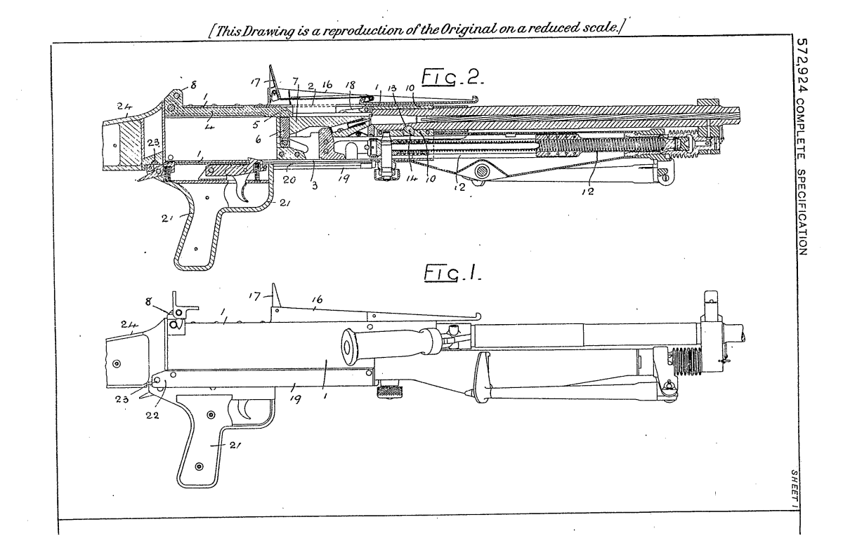 Patents: BESAL Light Machine Gun – The Armourers Bench