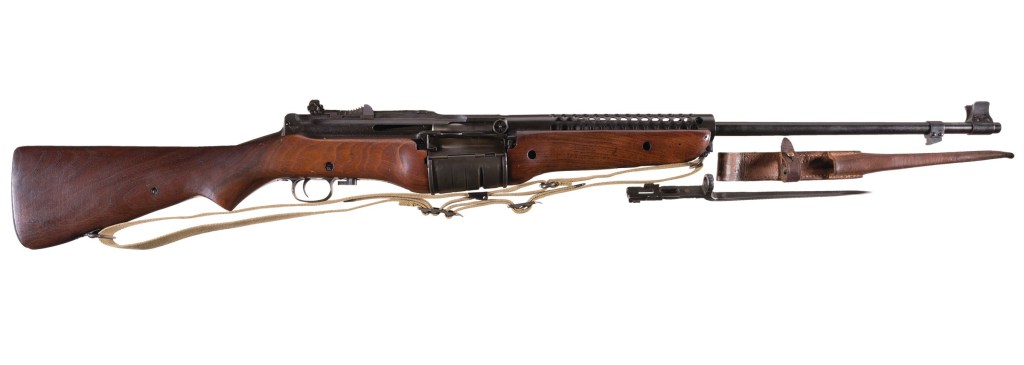 Early Johnson Rifle with Handguard & Bayonet Lug – The Armourers Bench