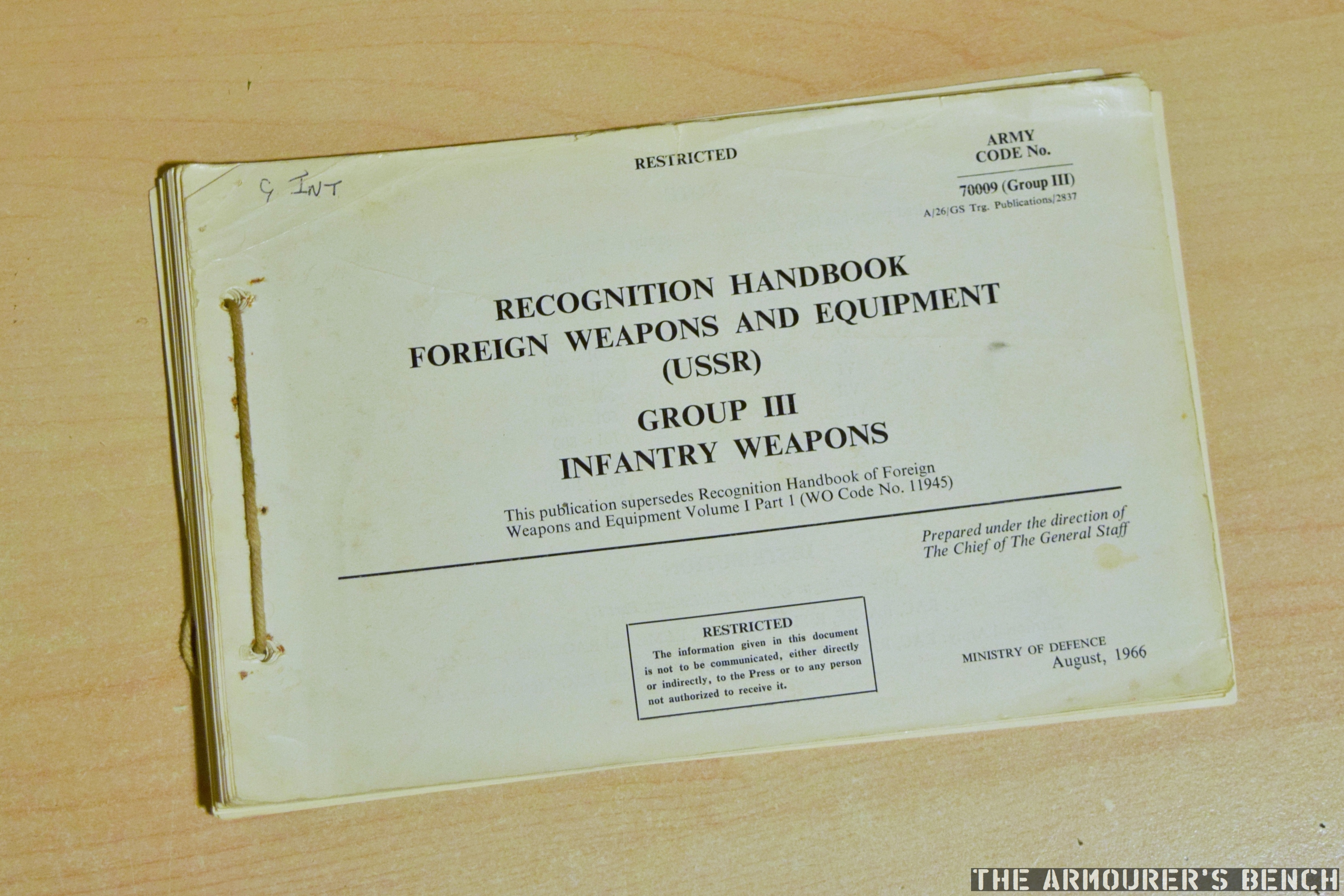 1966 Soviet Weapons Recognition Guide – The Armourers Bench